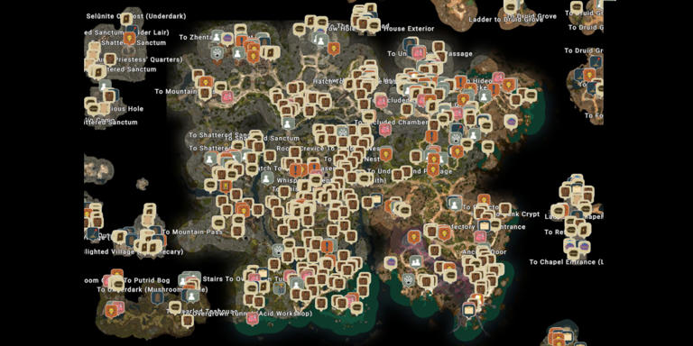 Baldur's Gate 3 - Interactive Wilderness Map