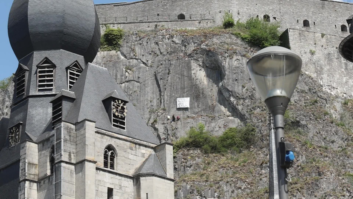 Jeff Roba a quitté la paroi rocheuse de la Citadelle de Dinant sur ...