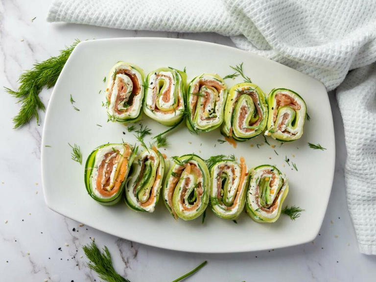 Cucumber Pinwheels That Promise to Disappear First