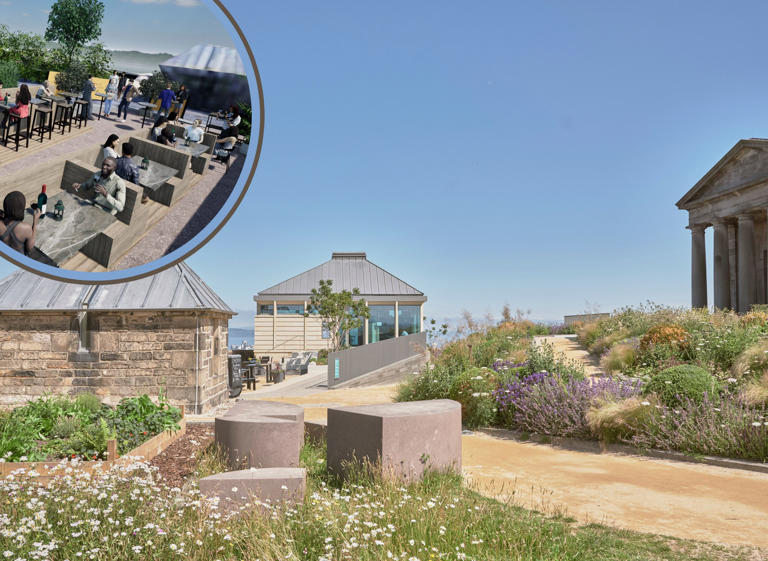 New Edinburgh café on Calton Hill with spacious terrace and panoramic ...