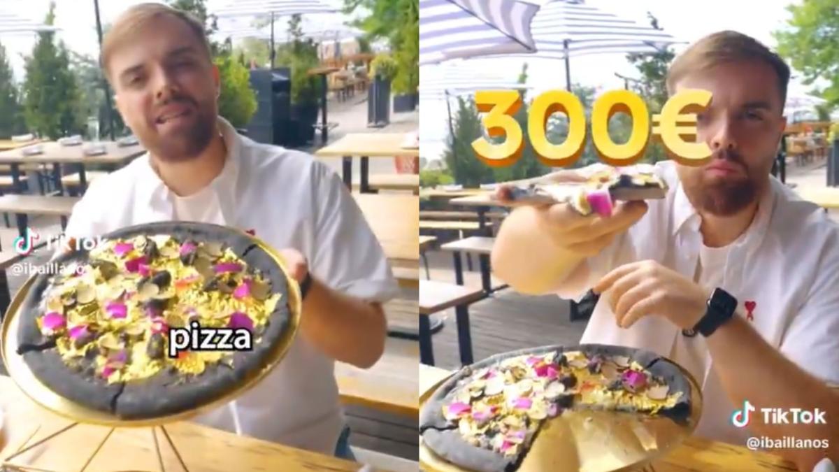 Ibai Llanos prueba una pizza de 2.000 euros, la más cara del mundo ...
