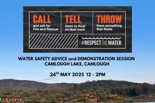 Call, tell, throw – Water Safety information event at Camlough Lake