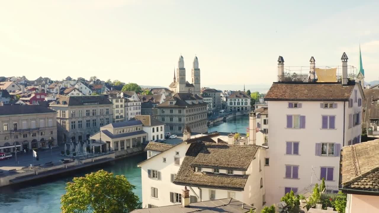 Zurich From Above: A Drone's Eye View of Swiss Splendor