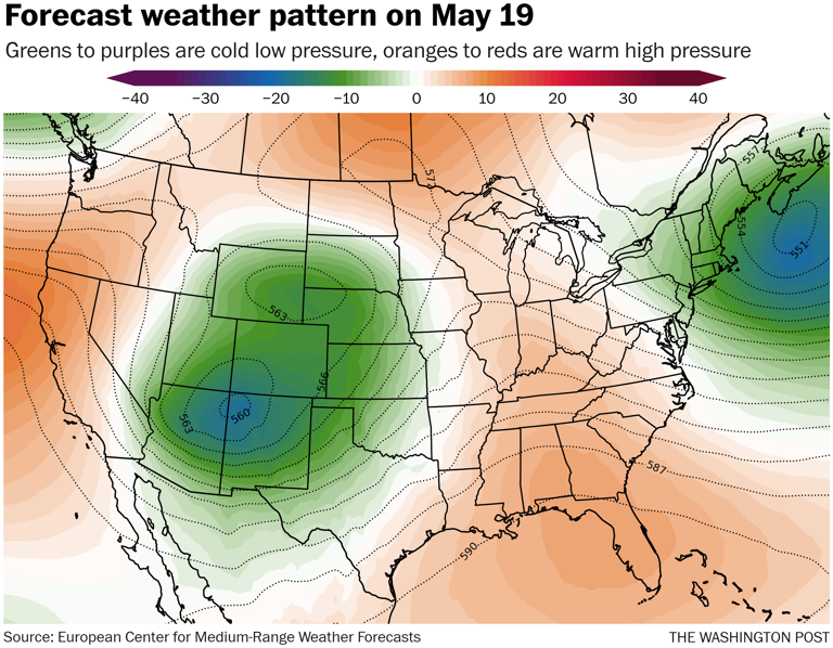 Stretch of severe weather brings thunderstorm, tornado risk to U.S.