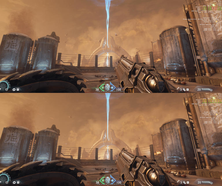 'Fake' frames? Who cares when a game looks this good — DOOM: The Dark ...