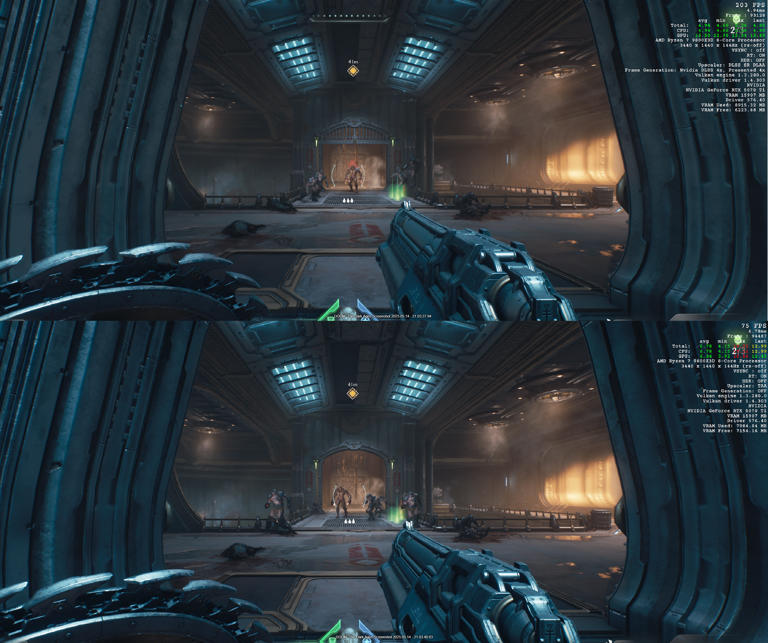'Fake' frames? Who cares when a game looks this good — DOOM: The Dark ...