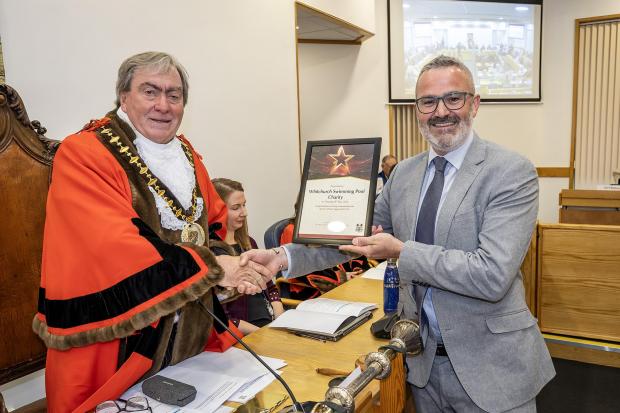 Charity 'honoured' as Mayor backs mission to revive town's swimming pool