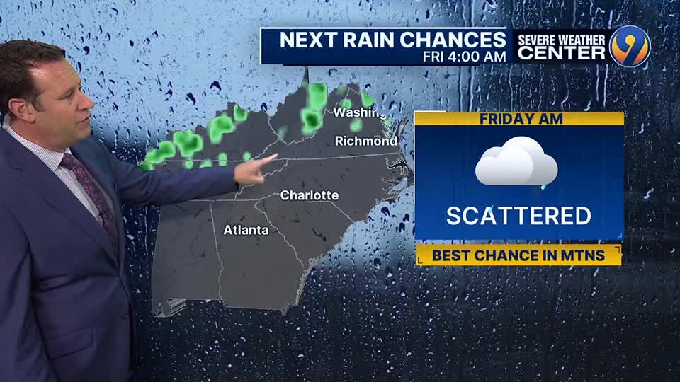Thursday afternoon's forecast with Meteorologist Keith Monday