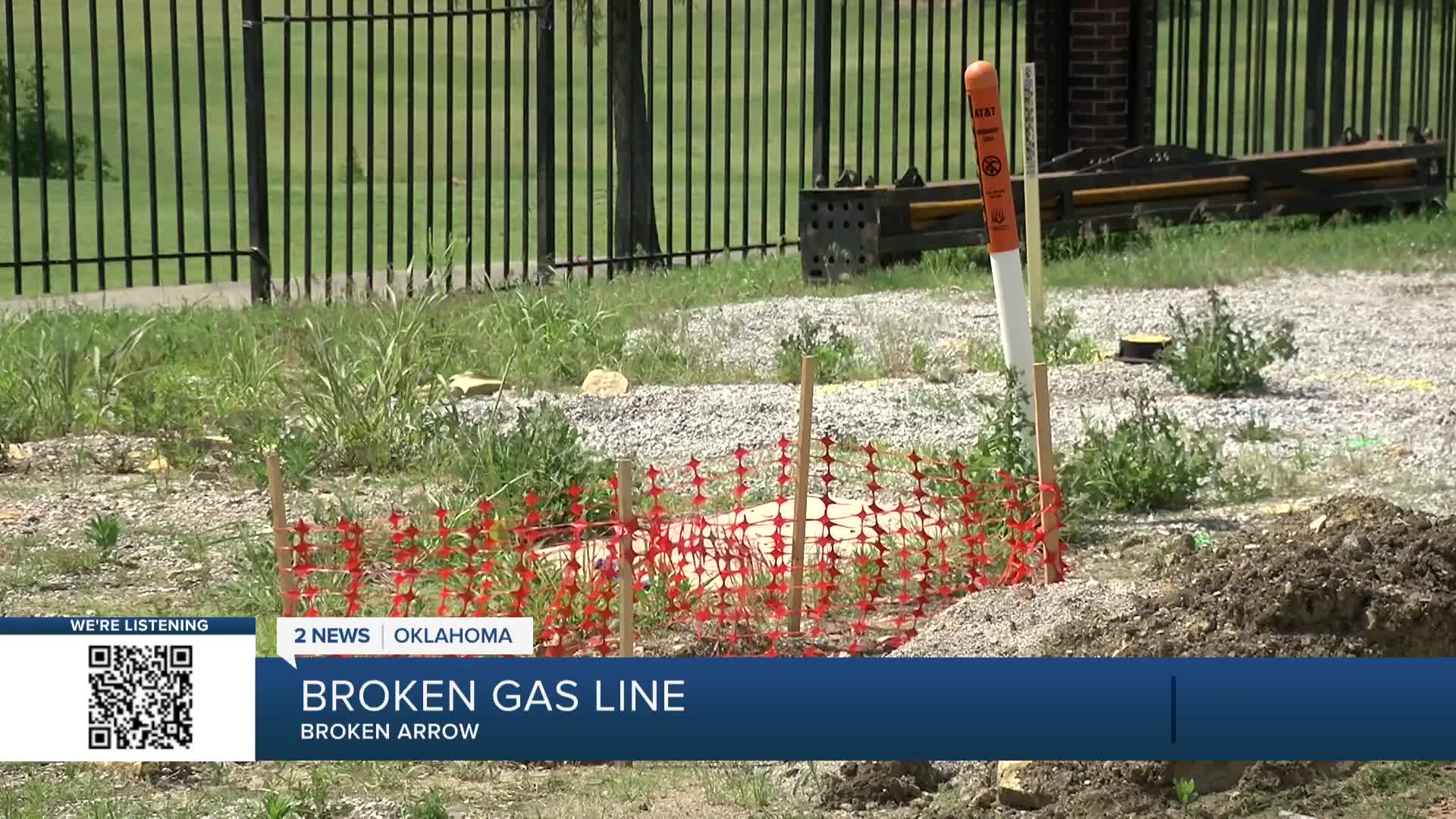 Broken Arrow gas line break