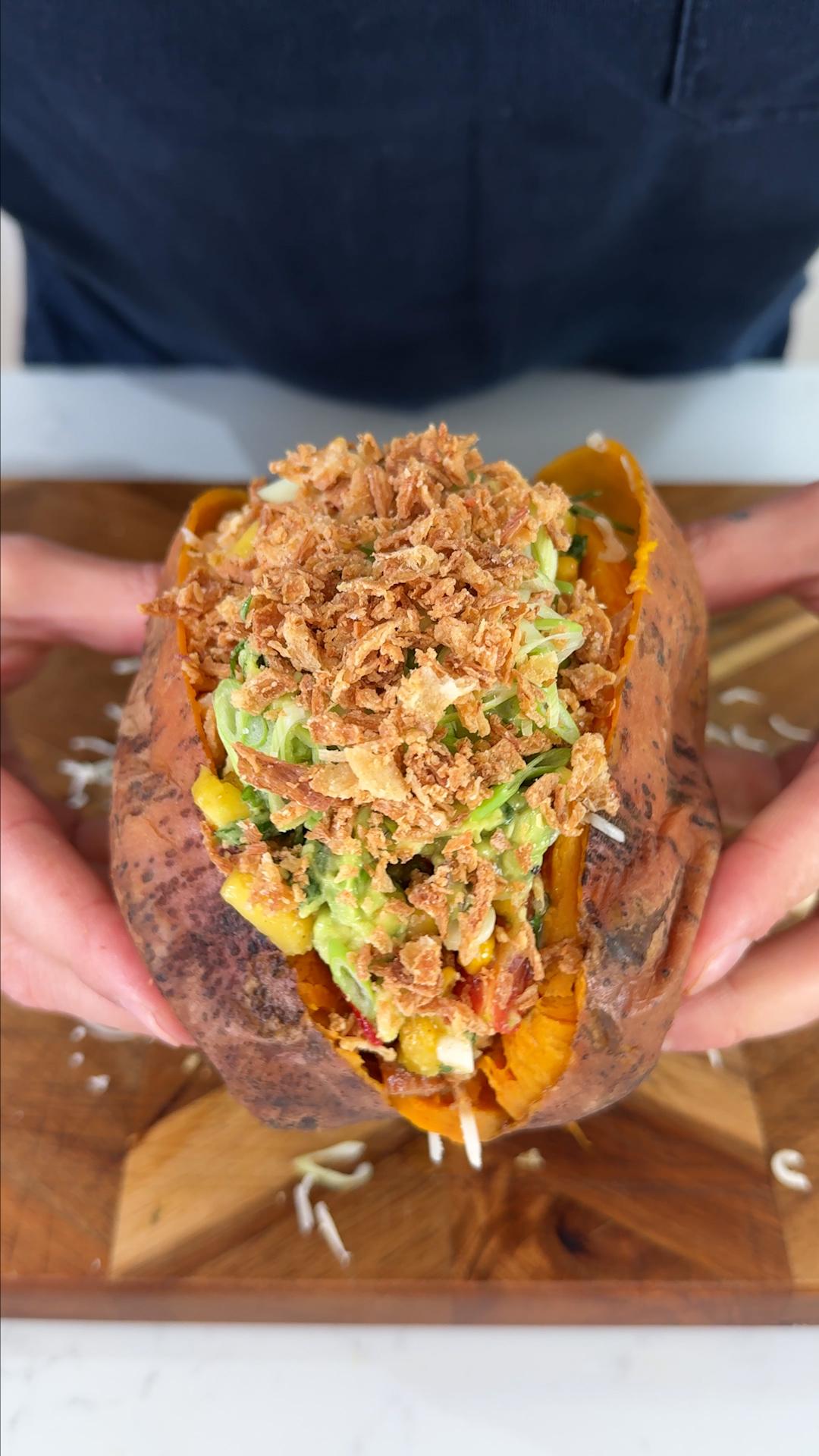 Loaded sweet potato