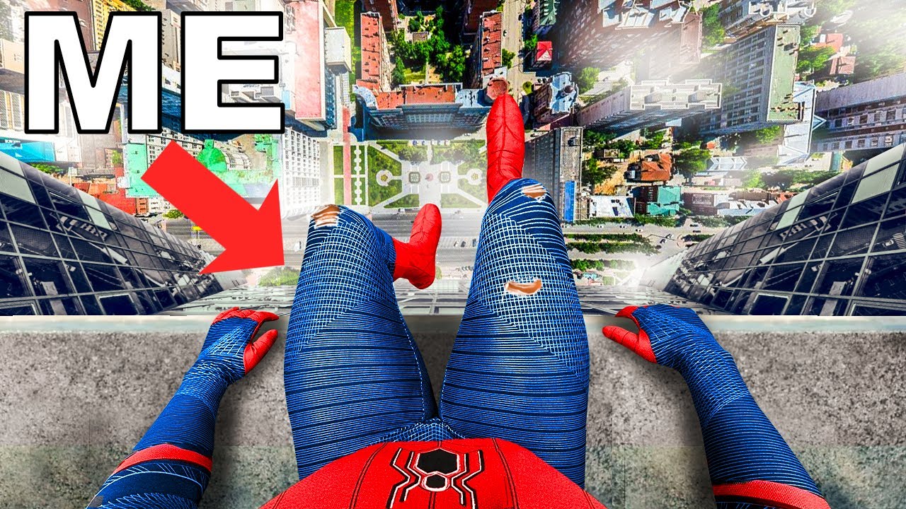 Man attempts extreme superhero stunts in the real world