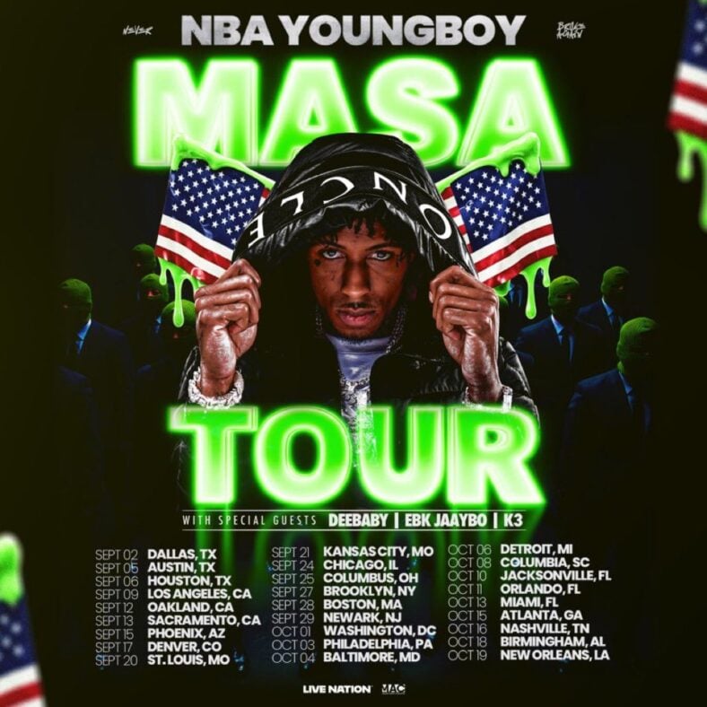 NBA Youngboy announces dates for MASA Tour