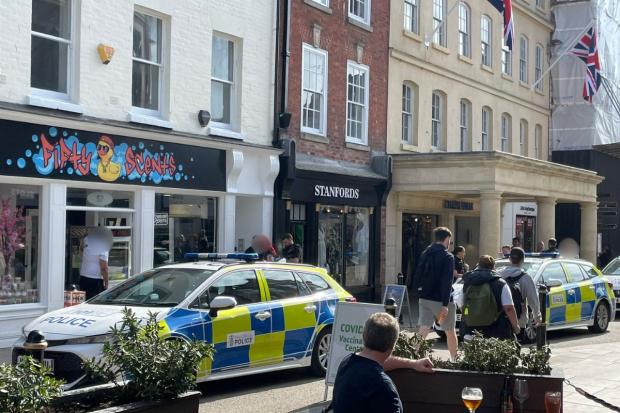 Police called to 'scuffle' after city centre theft