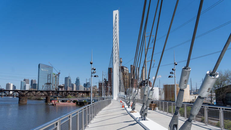 One-of-a-kind pedestrian bridge opens in Philly