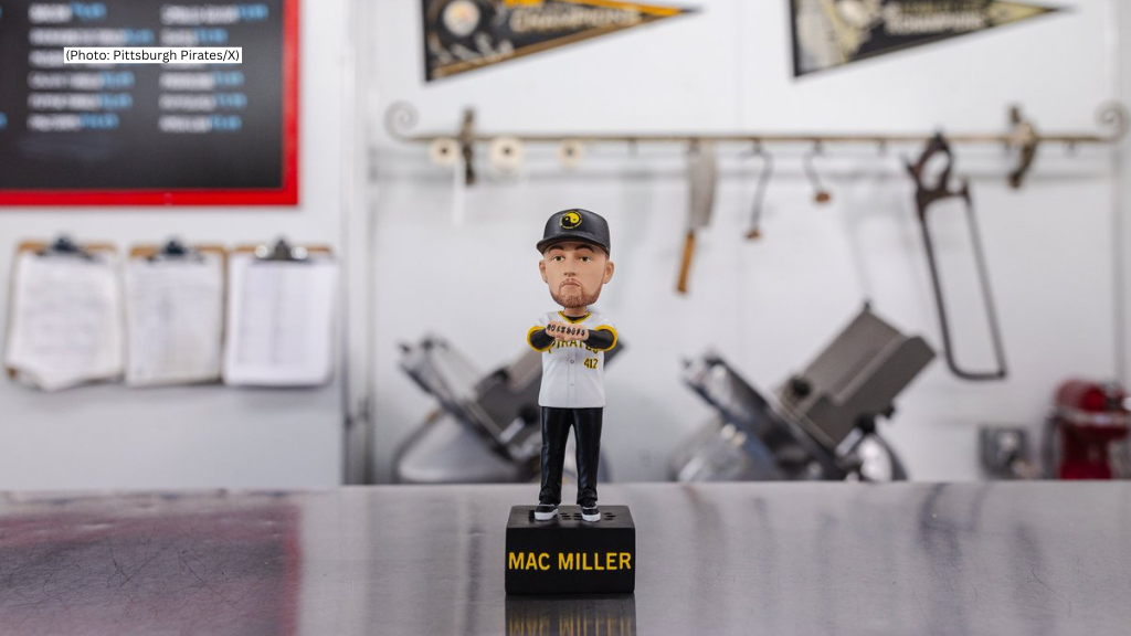Pirates handing out Mac Miller bobbleheads at July game
