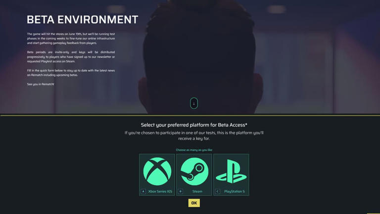 How to get Rematch closed beta test key