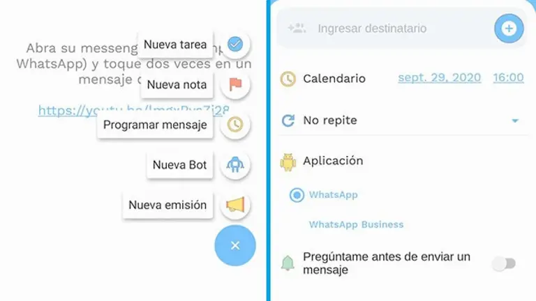 Guía completa para programar mensajes de WhatsApp con Wasavi paso a paso
