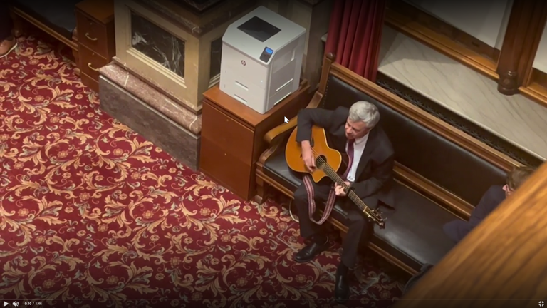 A guitar-strumming lawmaker sang a Beatles tune in overnight session of ...