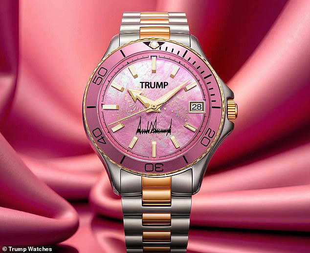 Wife sobs after spotting comical flaw in $640 pink Trump watch that ...