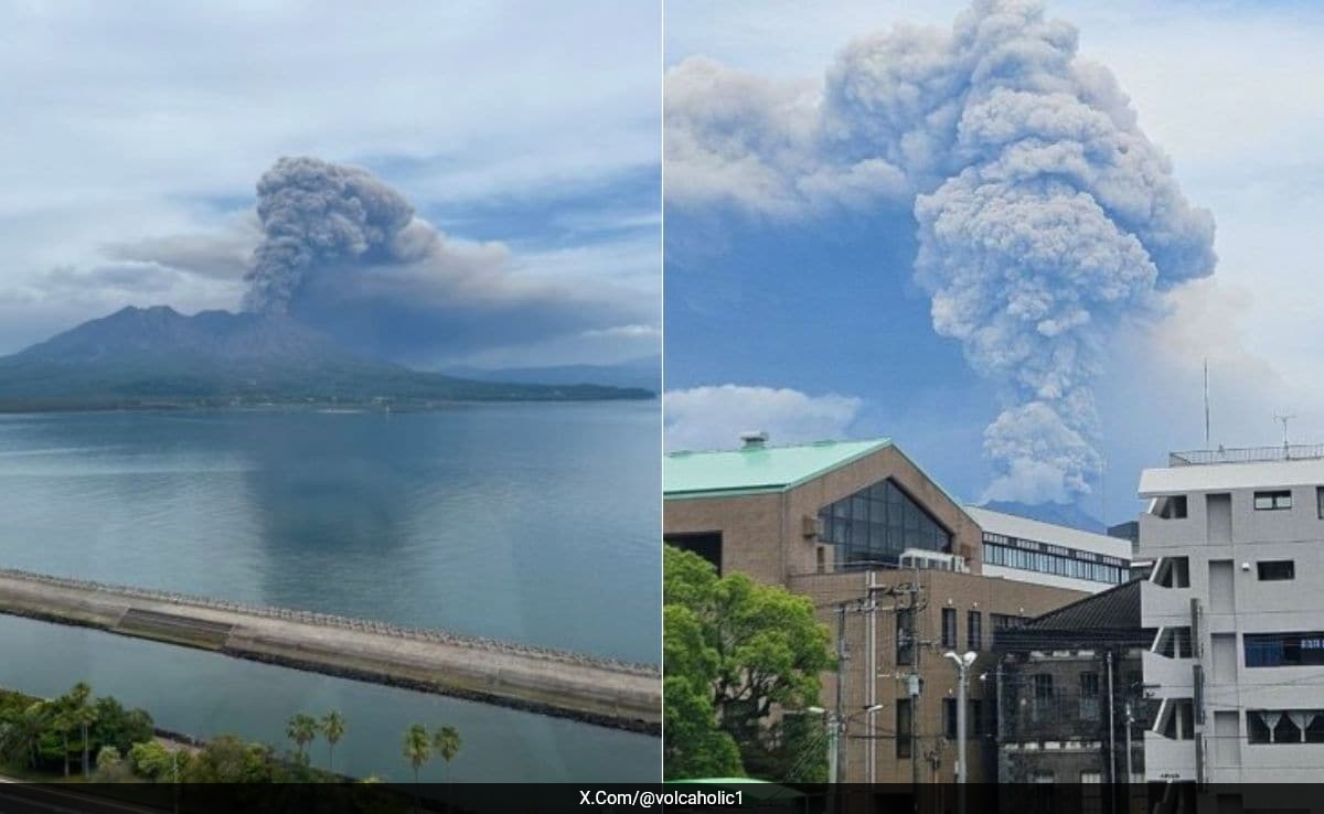 Watch: Japan's Sakurajima Volcano Erupts, Sending Ash Plume 3,000 ...