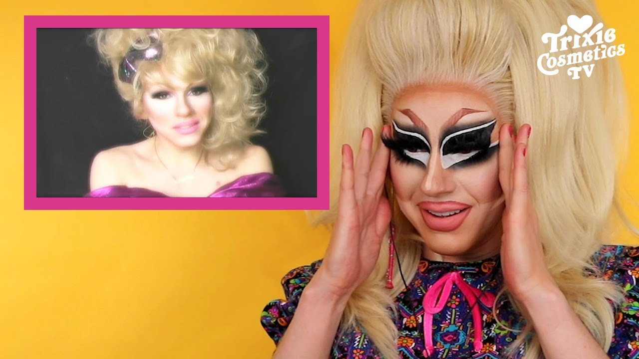 Drag queen watches her 10-year-old makeup tutorial