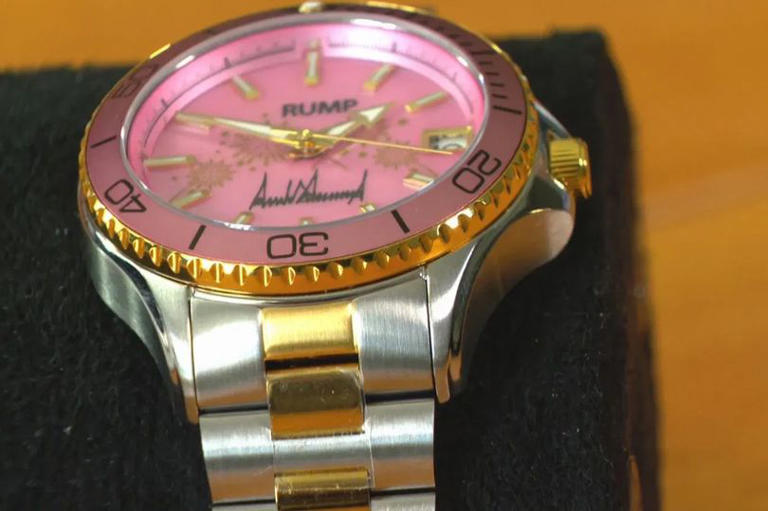 Couple fumes over $640 Trump watch with 'embarrassing' spelling error