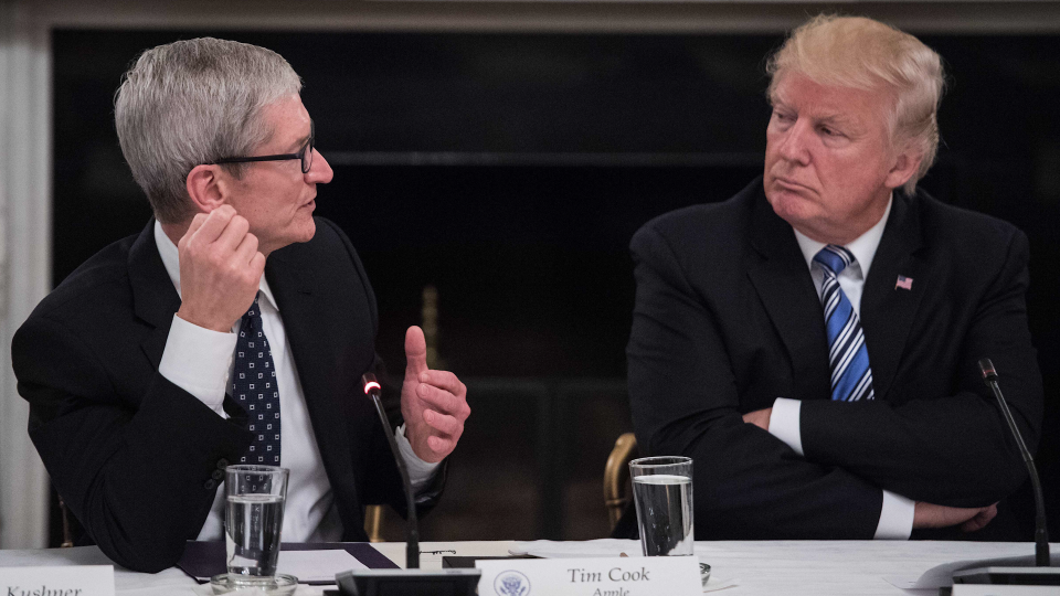 Trump has a ‘little problem’ with Tim Cook over iPhone manufacturing plans