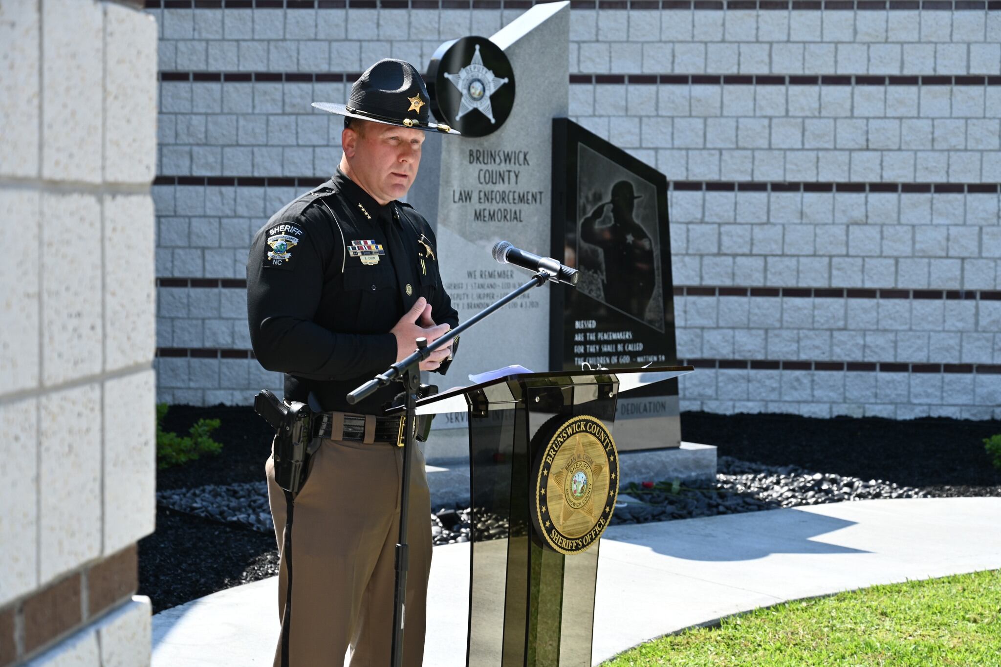 Brunswick County Sheriff’s Office unveils new Law Enforcement Memorial