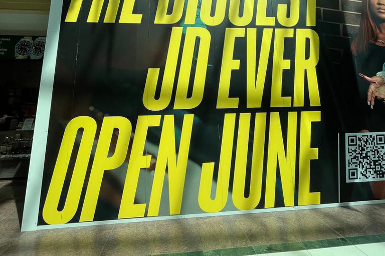 Biggest JD sports store EVER prepares to open at the Trafford Centre
