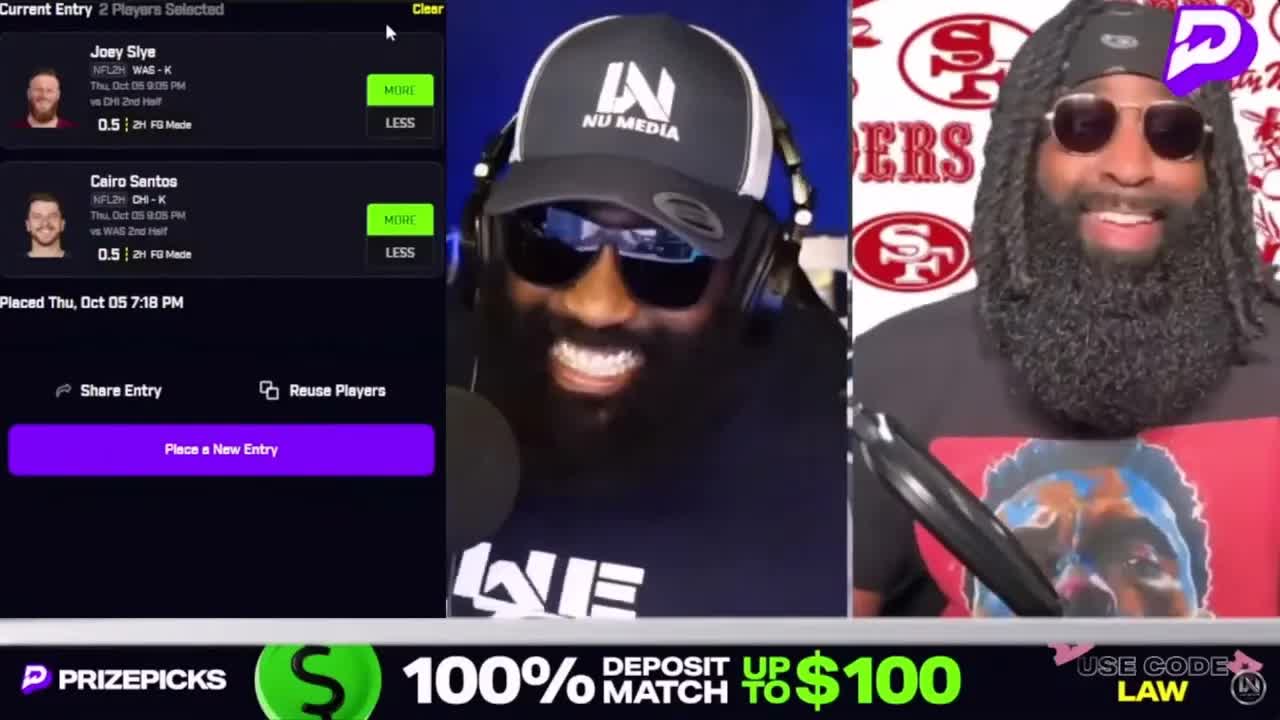 We hit $975 on the #Bears x #Washington Game #PrizePicks