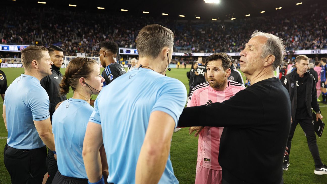 Furious Lionel Messi saved from red card by Bruce Arena