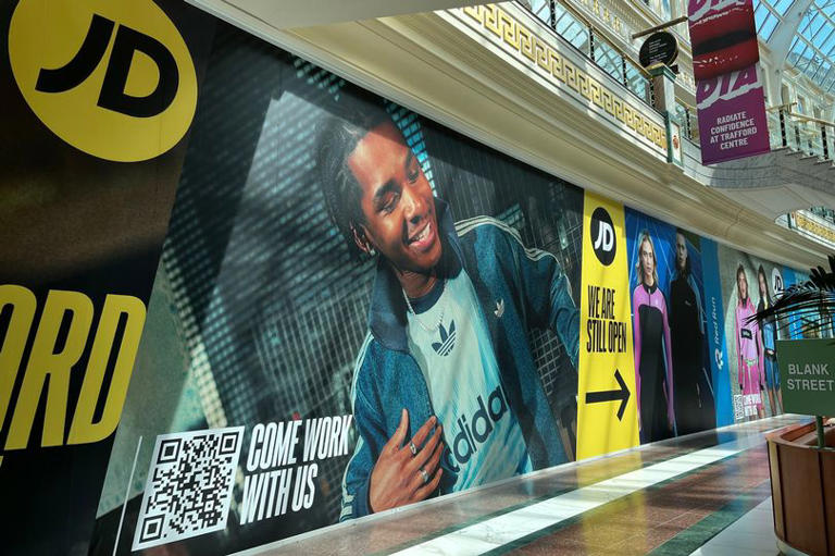 Biggest JD sports store EVER prepares to open at the Trafford Centre