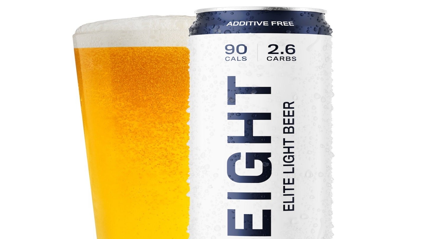 Troy Aikman’s EIGHT Elite Light Beer introduces new slim can design