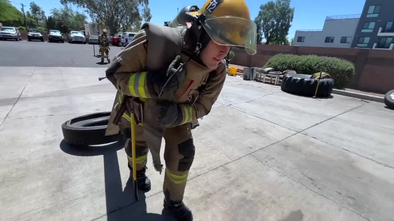 How Arizona firefighters work in hot temperatures