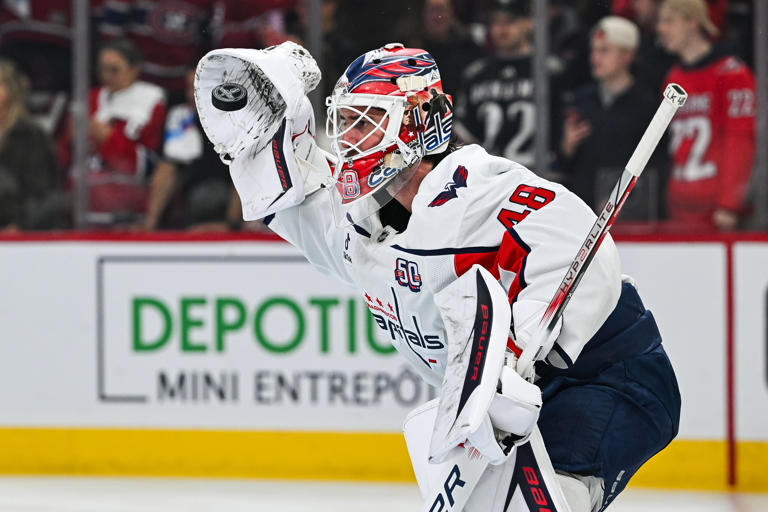 Watch: Capitals goalie Logan Thompson makes save of the Stanley Cup playoffs