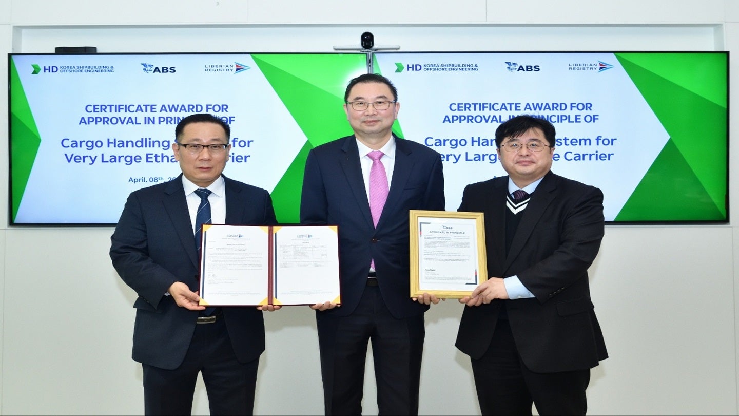 HD KSOE receives ABS approval for advanced ethane carrier technology