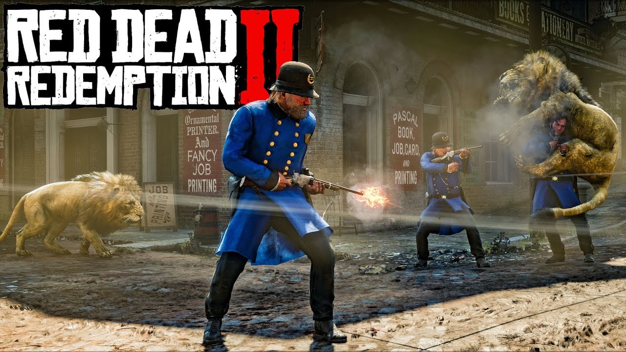 Lions Invade Saint Denis - Red Dead Redemption 2 [RDR2 PC Mods]