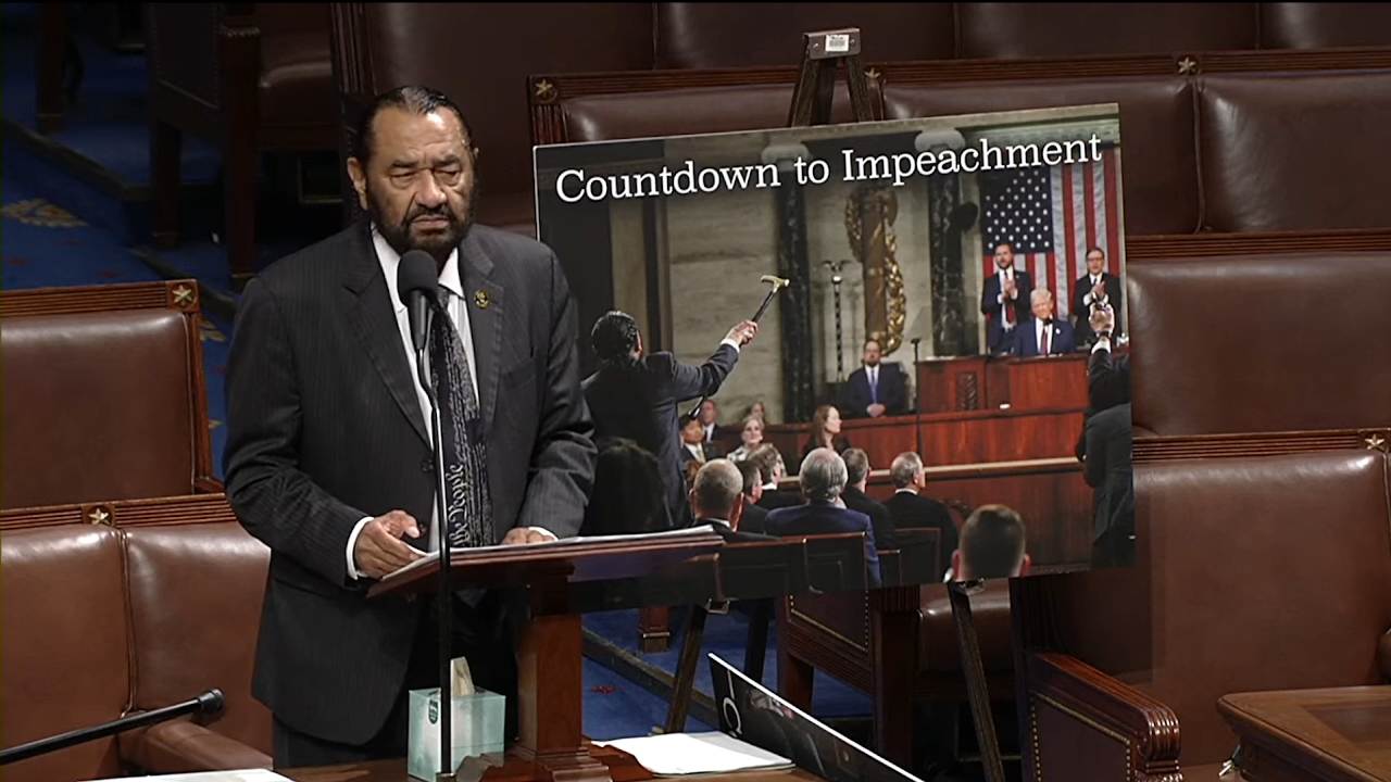 'The Countdown To Impeachment': Rep. Al Green Introduces Articles Of ...