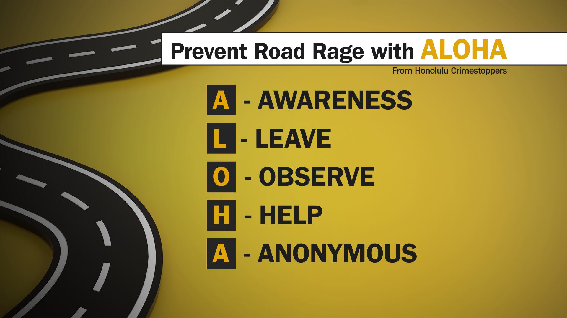 Amid violent road rage attacks, CrimeStoppers Honolulu urges driving ...