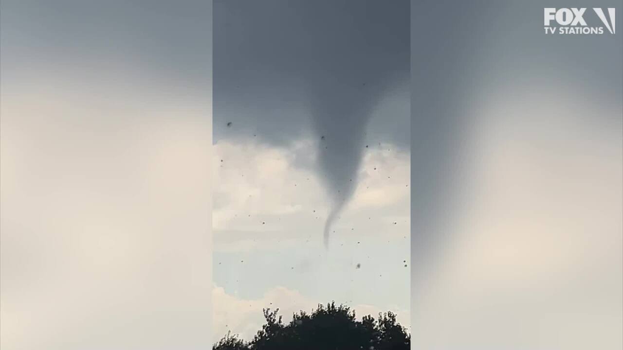 Funnel cloud in Benson, Minnesota