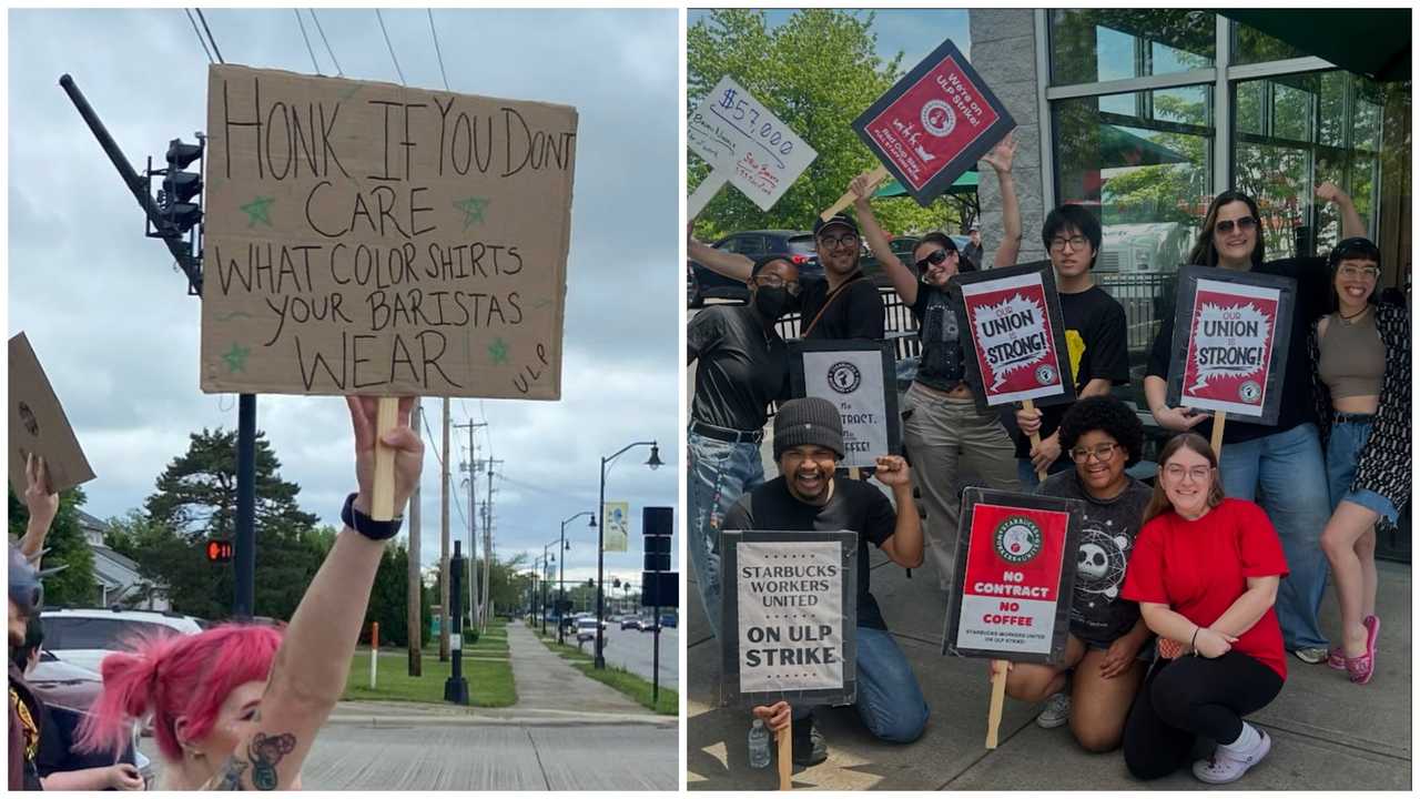Starbucks Baristas Strike Nationwide Over New Dress Code, Demand ...