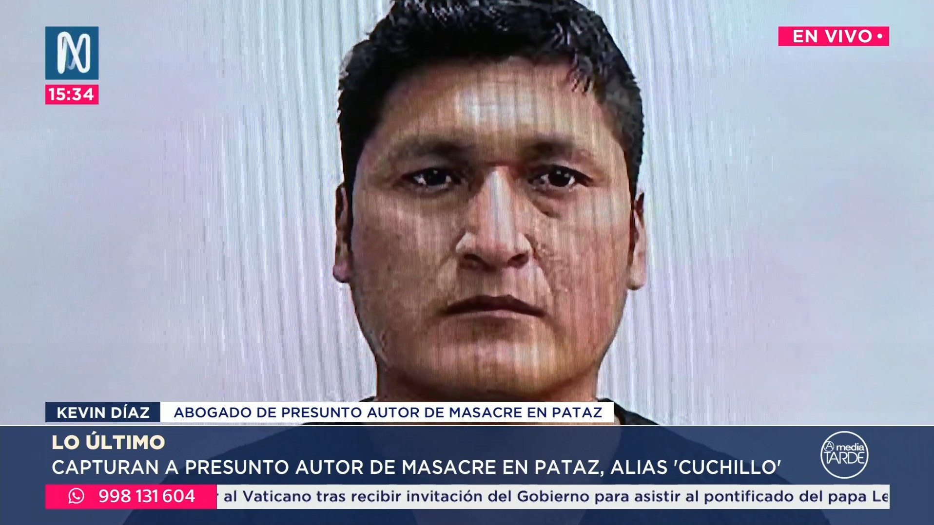 Masacre en Pataz: Alias Cuchillo fue detenido este jueves