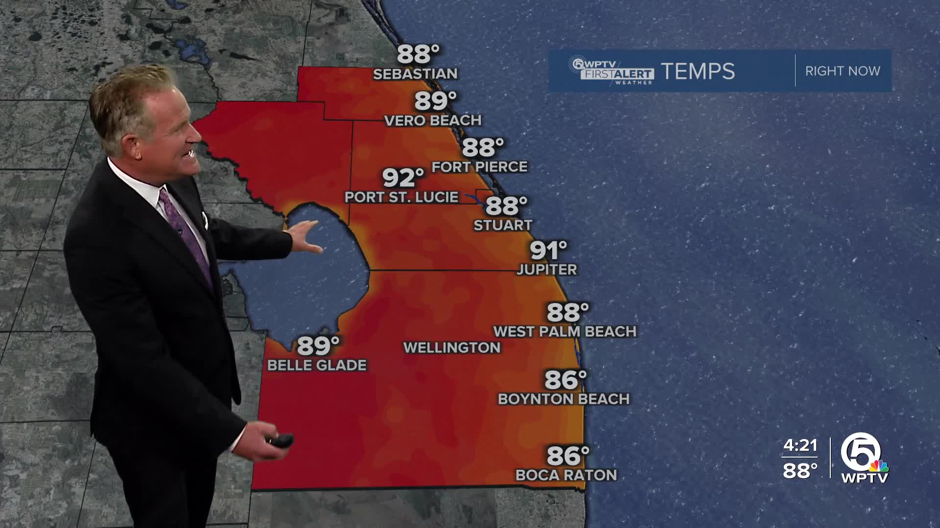 WPTV First Alert Weather Forecast for Evening of Thursday, May 15, 2025