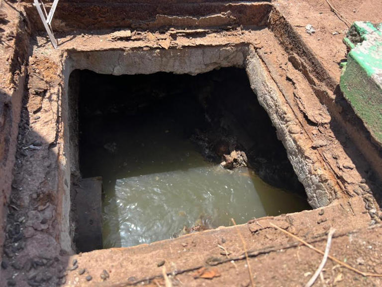 Madres buscadoras localizan restos en fosa de aguas residuales