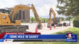 UDOT working to repair sinkhole off I-15 in Sandy