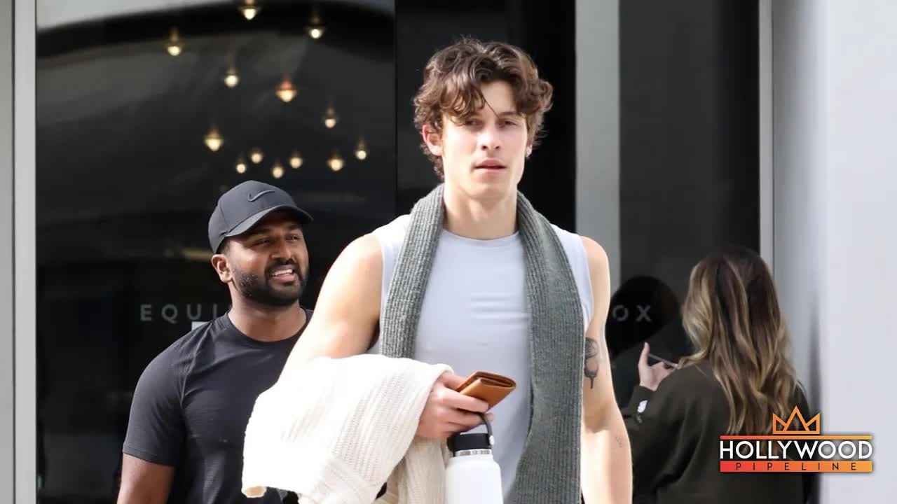 Shawn Mendes leaving Equinox gym in Los Angeles
