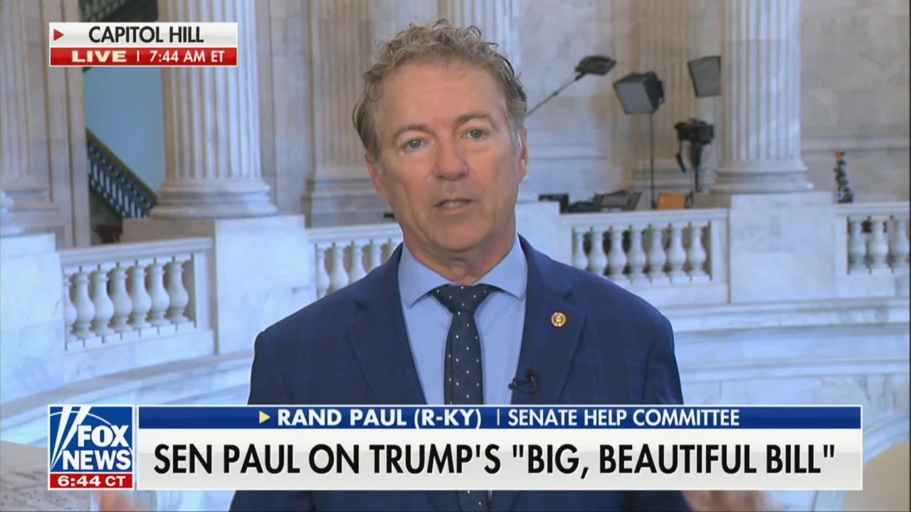 Rand Paul Rips Trump’s ‘Big Beautiful Bill’ on Fox News: ‘Slap In the Face’