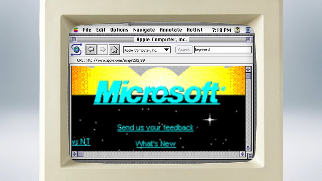 History of Microsoft's Website