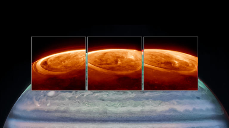 Webb captures Jupiter's surprisingly active Northern Lights