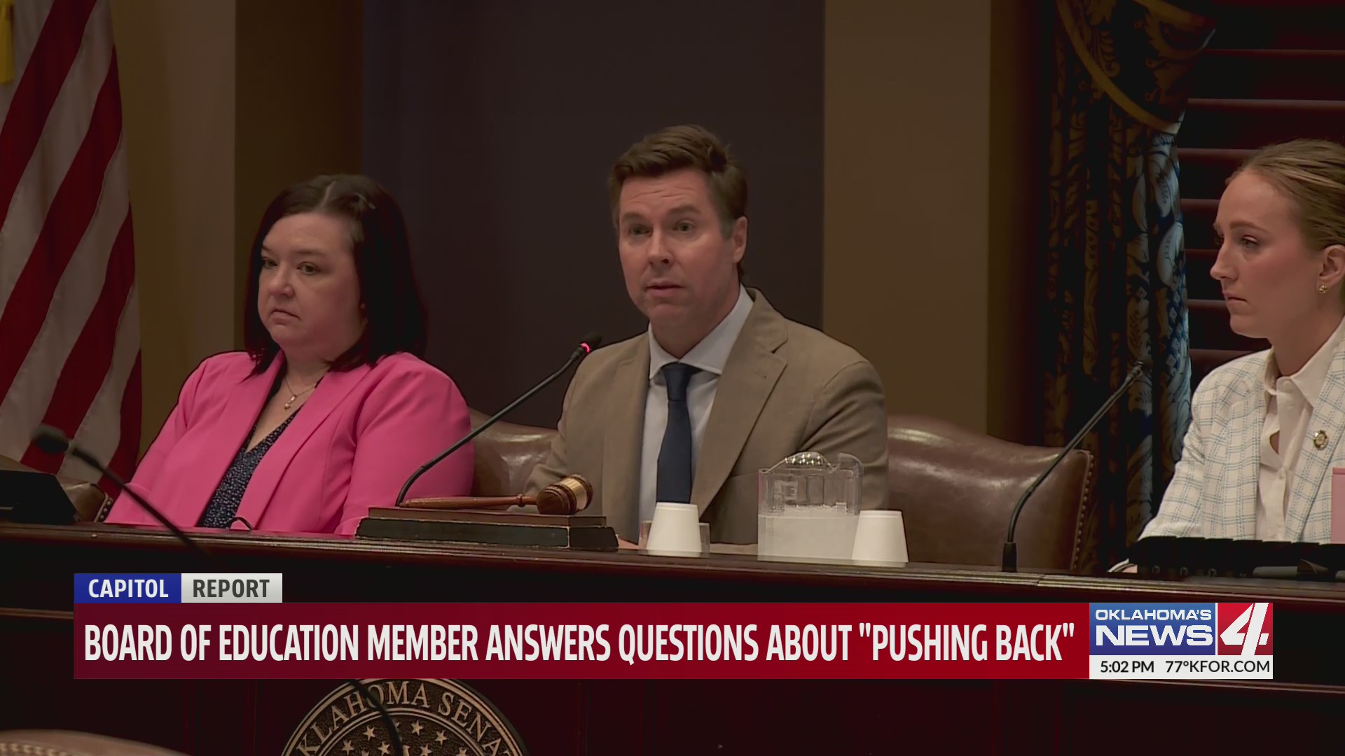 Board of Education member answers questions about "pushing back"